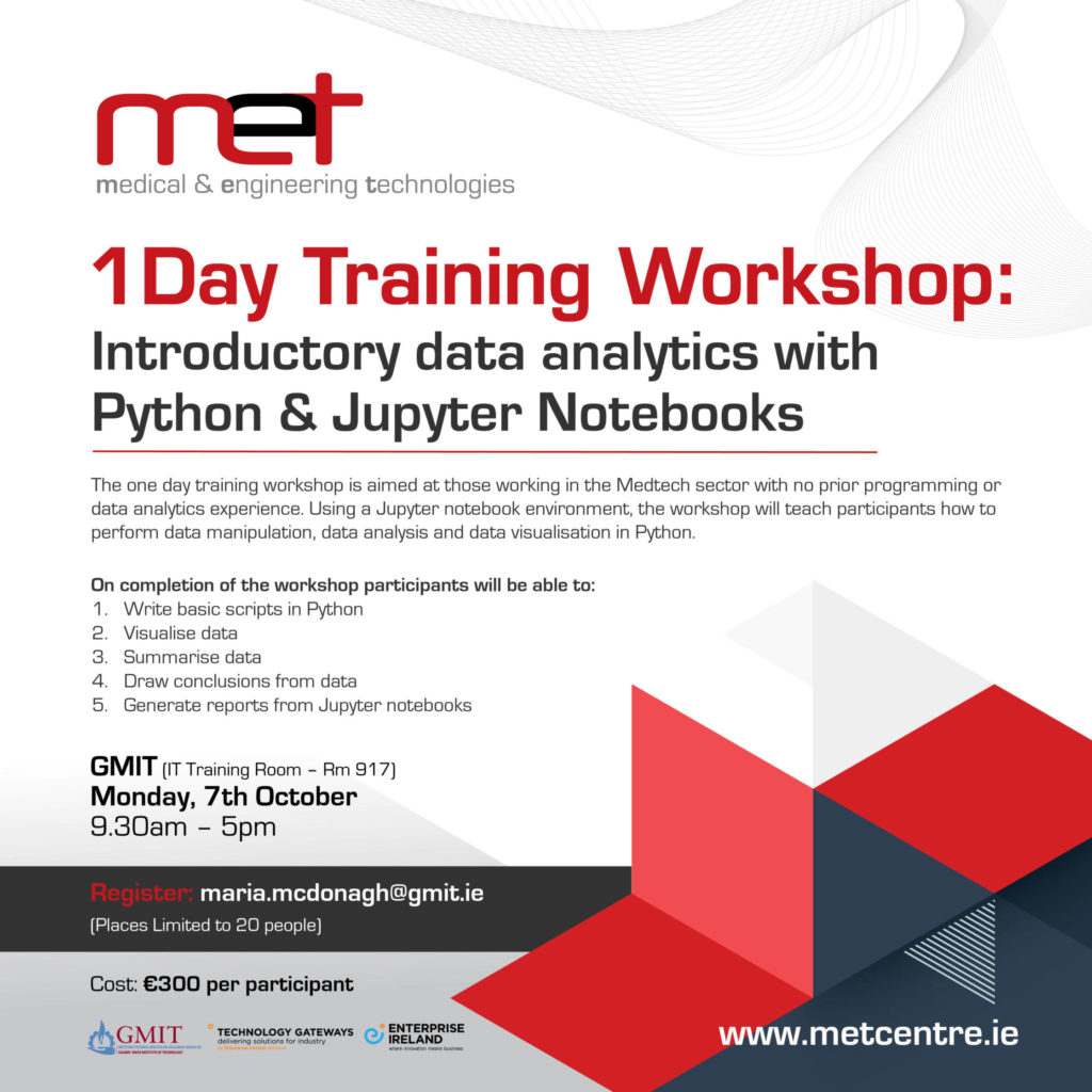 The MET Gateway offers Introductory Data Analytics with Python and ...